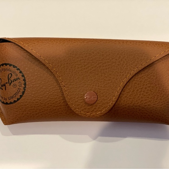 Ray-Ban | Accessories | Ray Ban Brown Leather Sunglass Eyeglass Case ...
